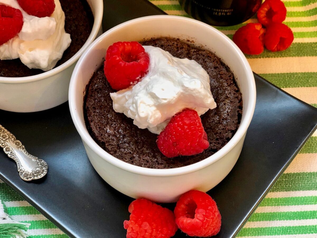 Guinness Chocolate Pudding with Irish Whiskey Whipped Cream