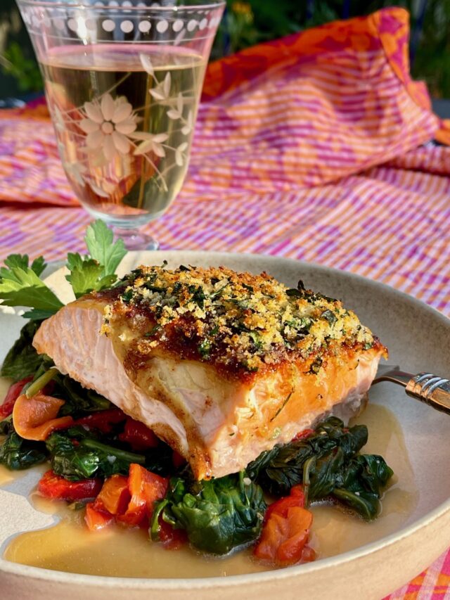 Dijon Panko-Crusted Baked Salmon